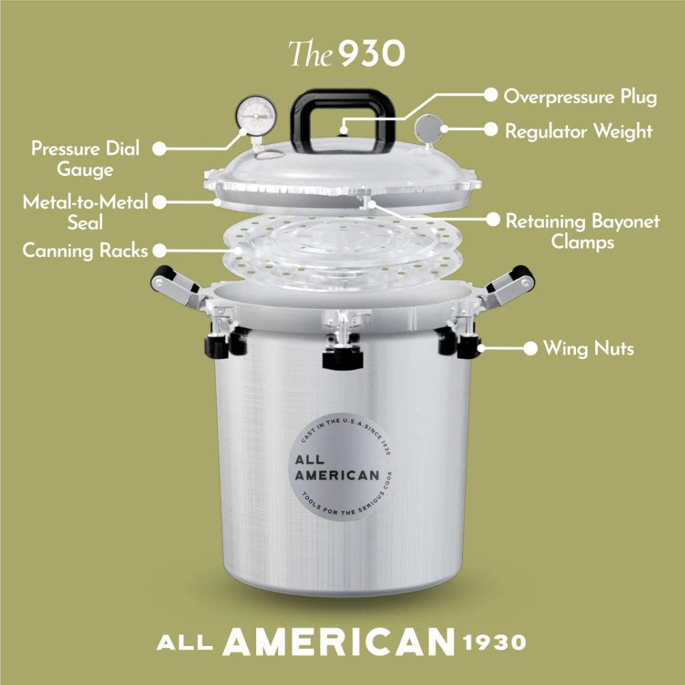 930 Pressure Cooker/Canner – Harvest Guard Reusable Canning Lids